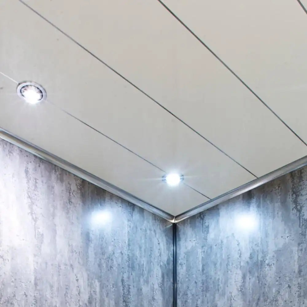 White Gloss & Silver Edge 25cm x 4m Ceiling Panels – Wet Walls & Ceilings