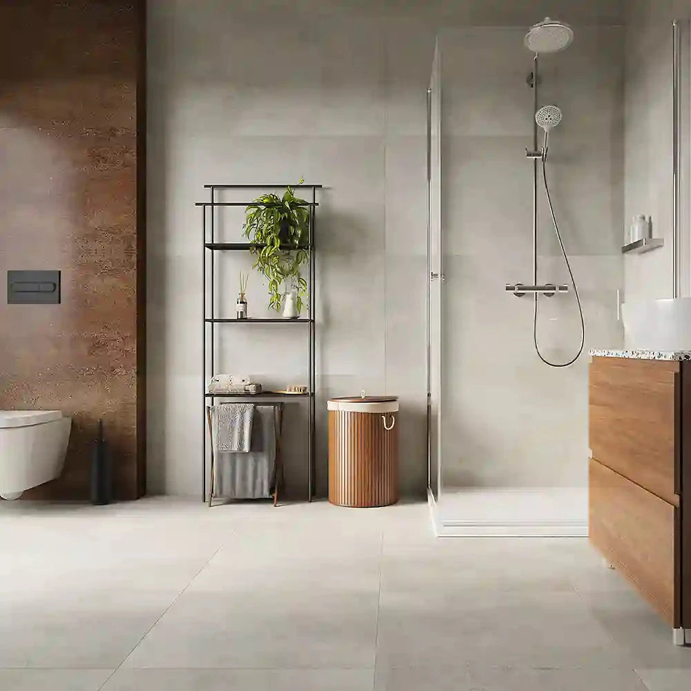 Concrete Dust 60cm x 60cm SPC Vinyl Click Tile – Wet Walls & Ceilings