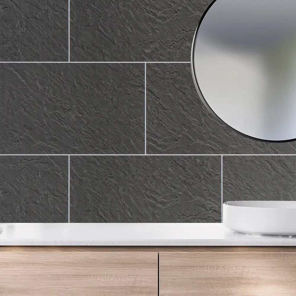 Riven Slate Tile Grout Line 1m Wall Panel – Wet Walls & Ceilings