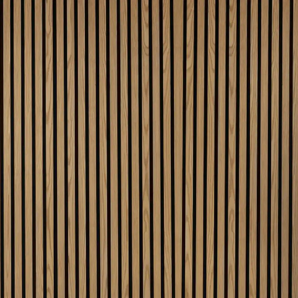 Slatwall Ultra Natural Ash 60cm x 2.4m Acoustic Wall Panel – Wet Walls ...