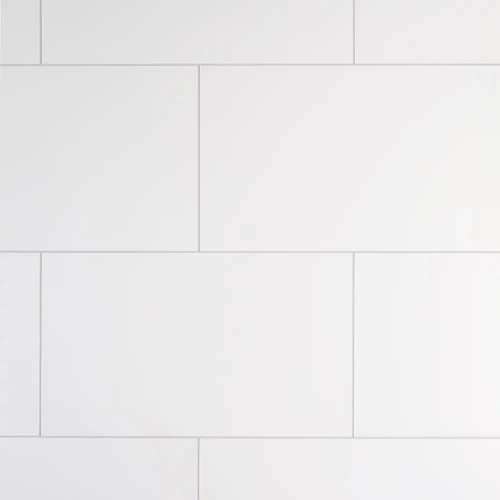 White Tile Grout Line 1m Wall Panel – Wet Walls & Ceilings