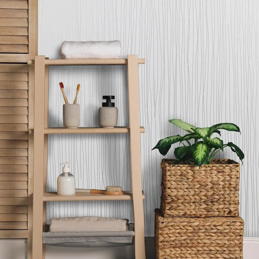 White Silver Strings 100cm x 240cm Wet Wall Panel – Wet Walls & Ceilings