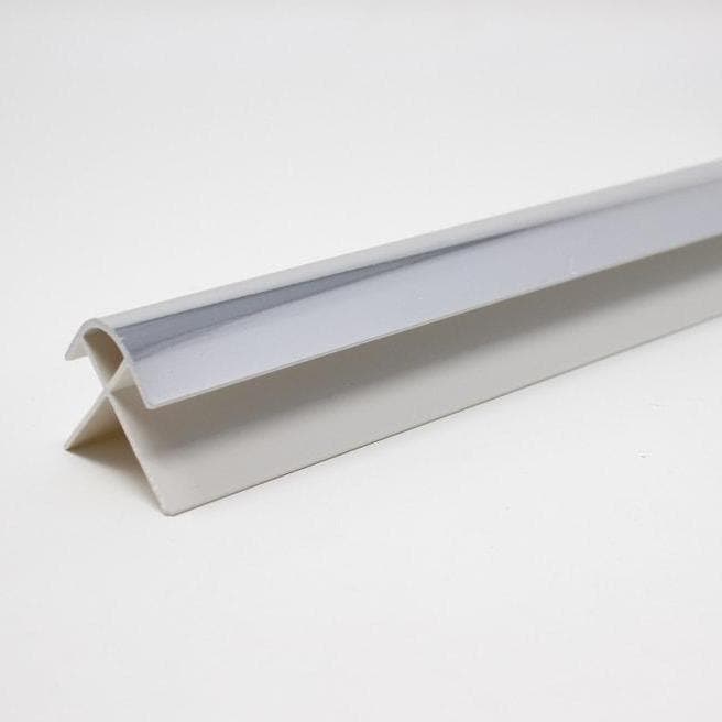External Corner Silver Trim for 10mm Panels – Wet Walls & Ceilings