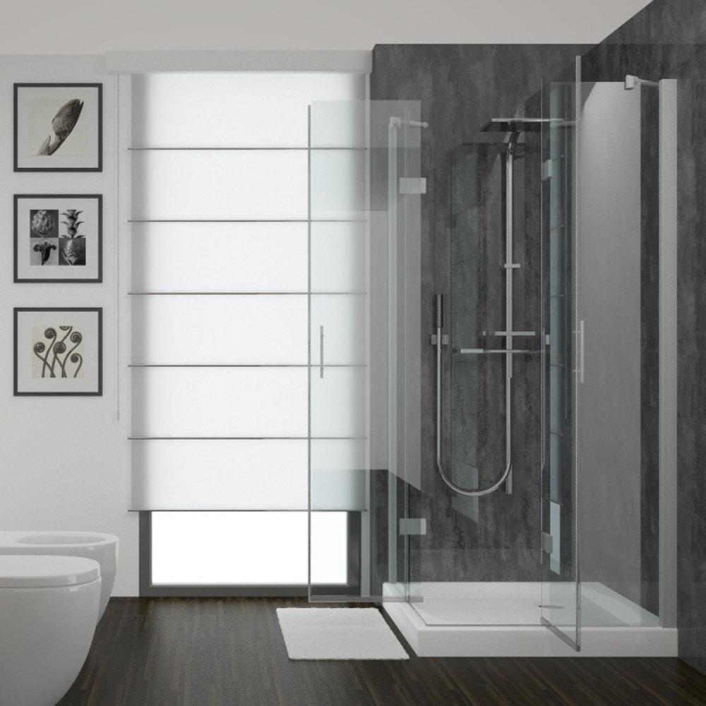 Retro Silver 25cm x 270cm Wet Wall Panel – Wet Walls & Ceilings